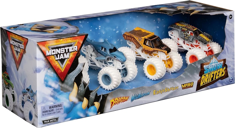 Die Cast Monster Jam Pack 4 Véhicules